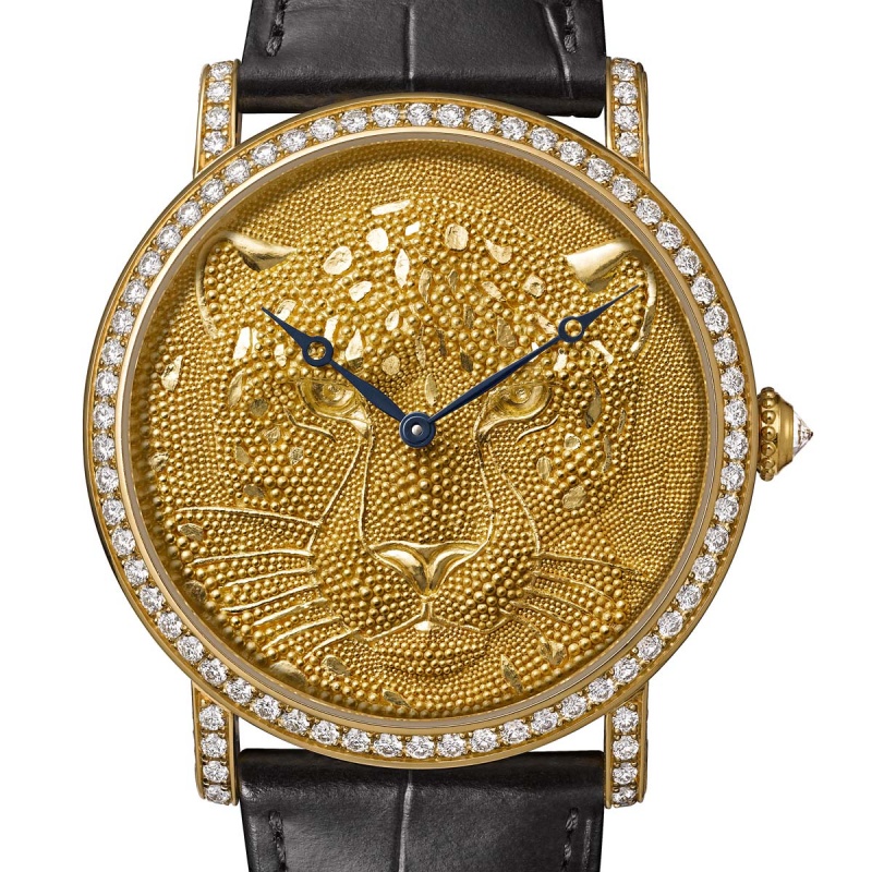 Cartier Rotonde de Cartier with Panther Granulation - Luxois