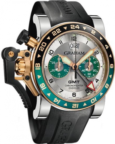 Graham Chronofighter Oversize GMT Steel & Gold - Luxois